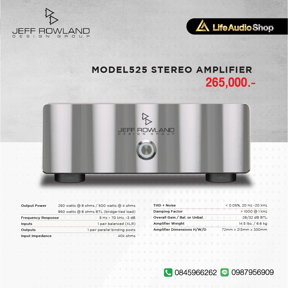 MODEL525 STereo amplifier