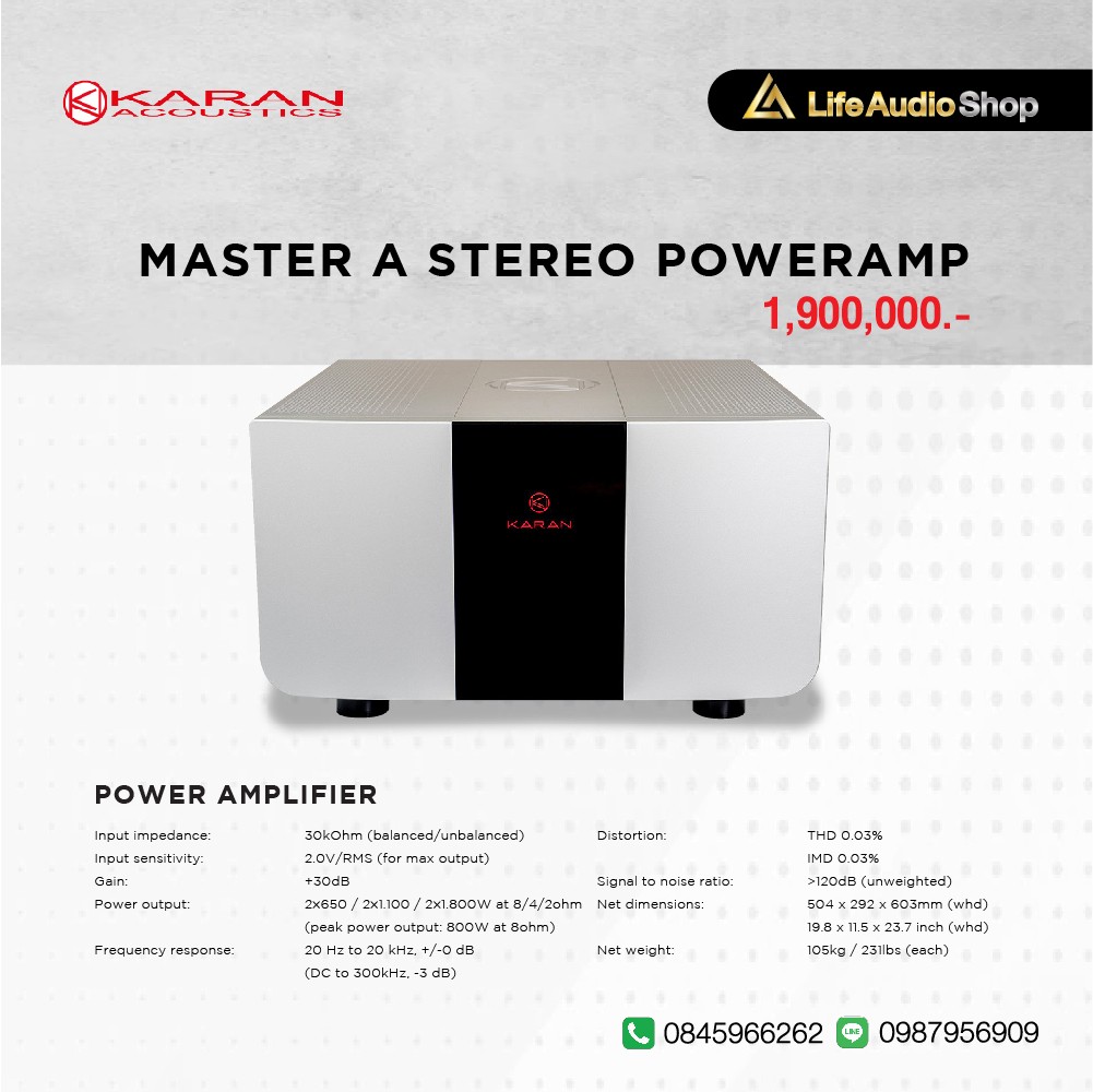 MASTER A STEREO POWERAMP