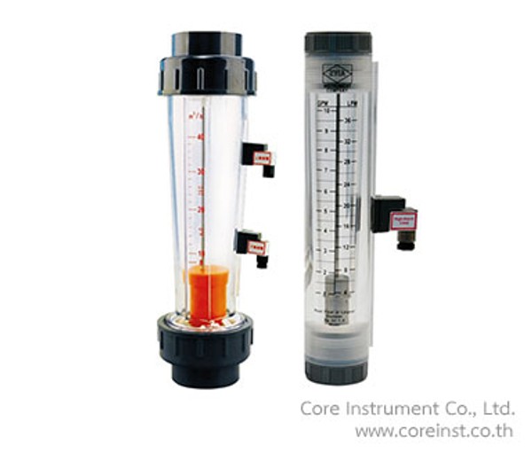 Rotameter with limit switch