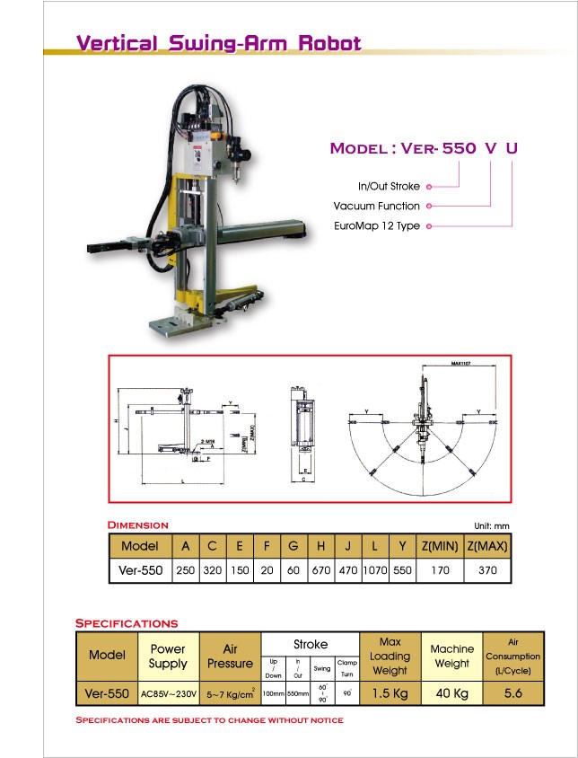 Vertical Swing-Arm Robot