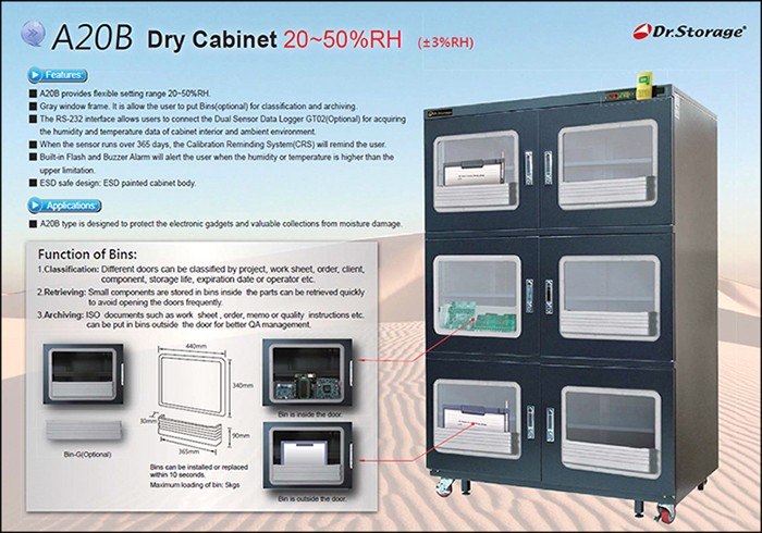 Dr. Storage Dry Cabinet ตู้ควบคุมความชื้น