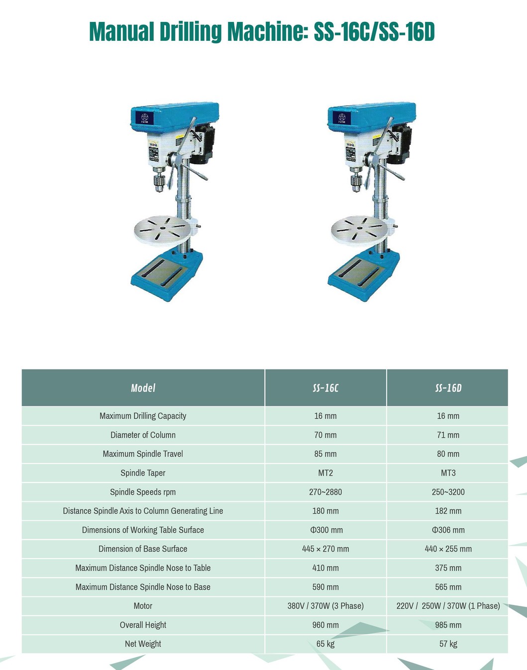 Drilling &Tapping Machine