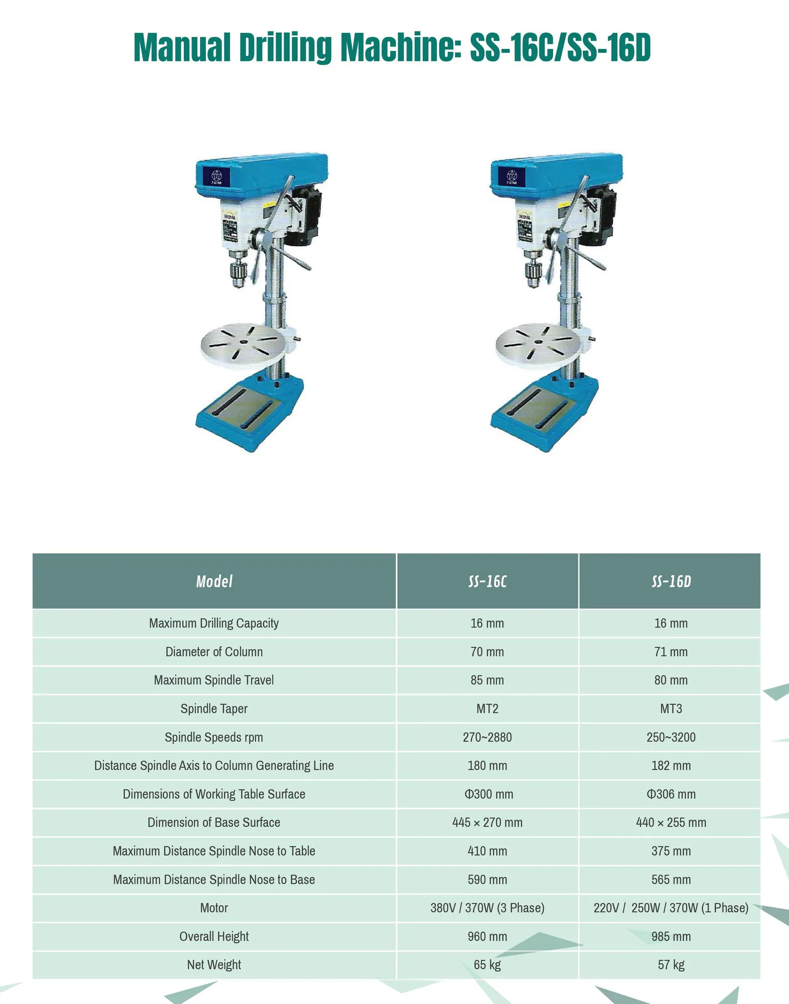 Drilling &Tapping Machine