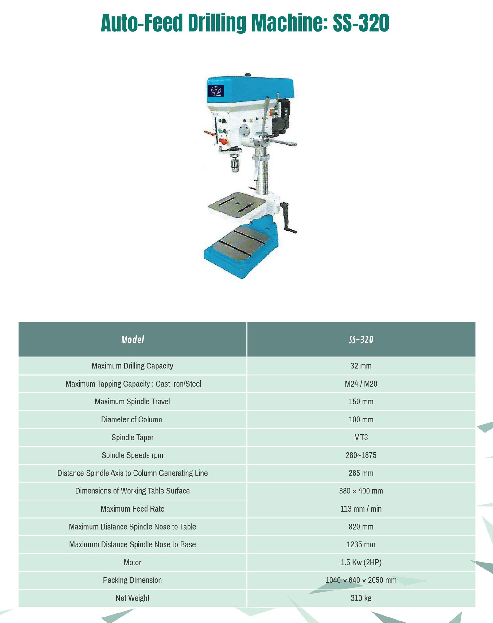 Drilling &Tapping Machine