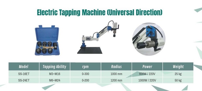 เครื่องต๊าปเกลียวระบบลม