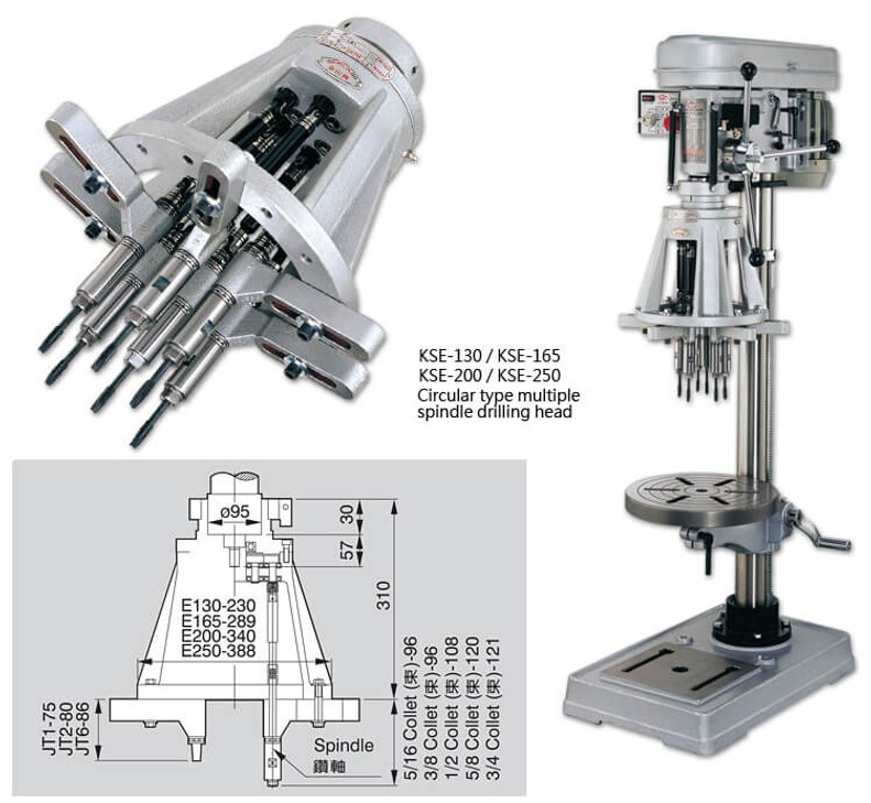 Multiple- spindle Drilling &Tapping head (หัวเจาะต๊าปหลายหัว)