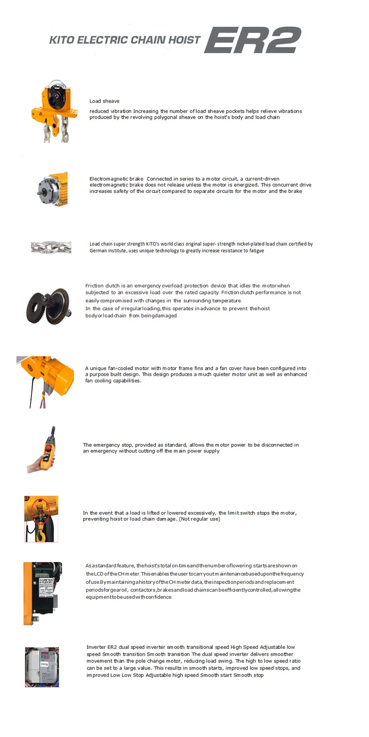 KITO HOIST ER2 รอกโซ่ไฟฟ้านำเข้าจากประเทศญี่ปุ่น