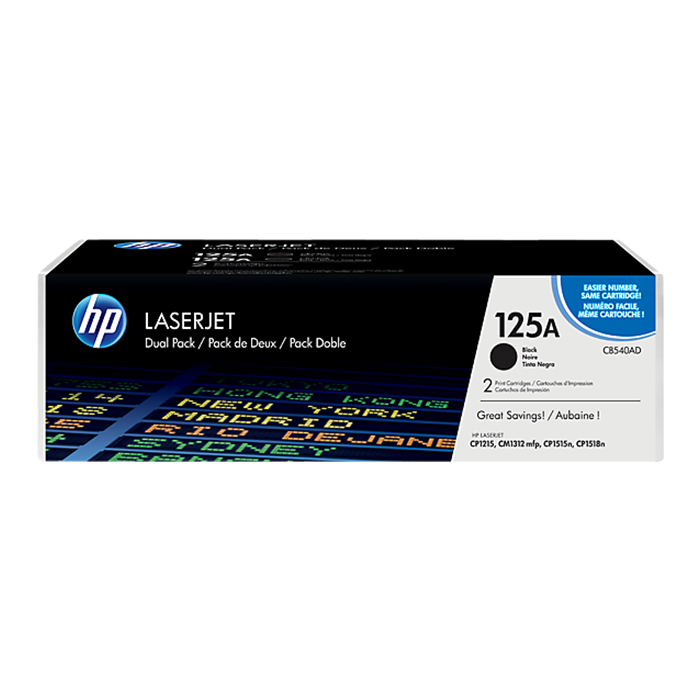 HP 125A Black Toner CB540A