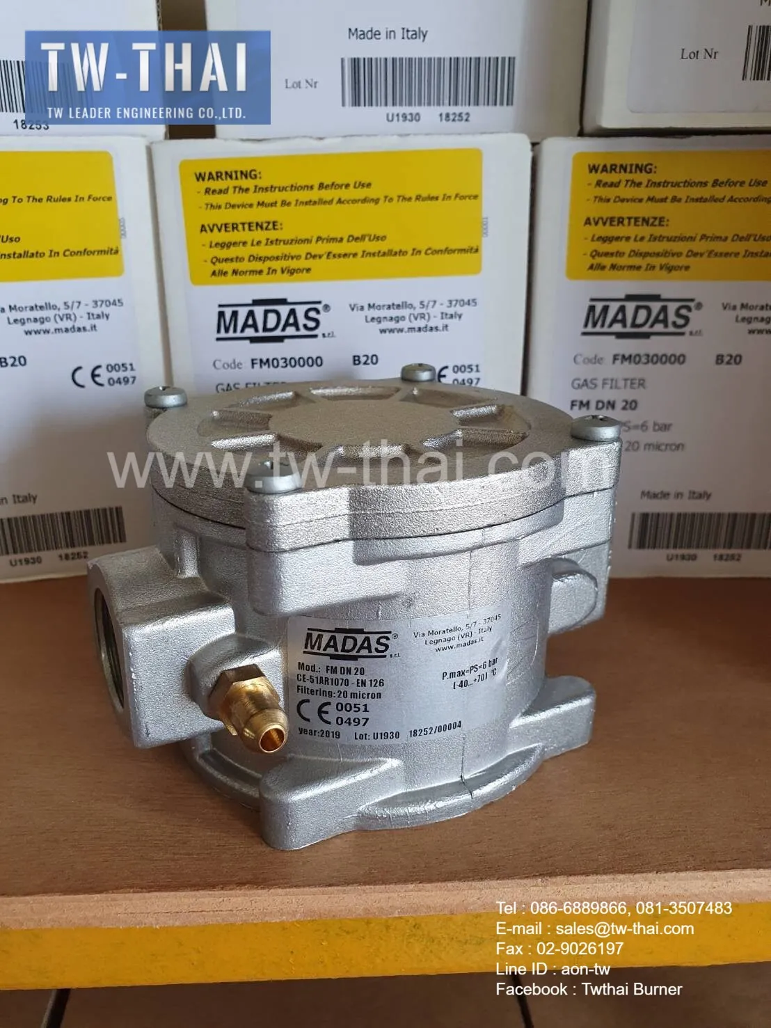 Gas Filter FM030000 B20 Madas