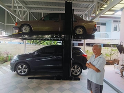 ลิฟท์จอดรถ 2 ชั้น รุ่น ATT-PK2 ลูกค้าเลือกpower unit