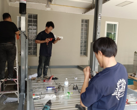 ติดตั้งลิฟท์จอดรถแบบ2เสา รุ่นATT-PK2