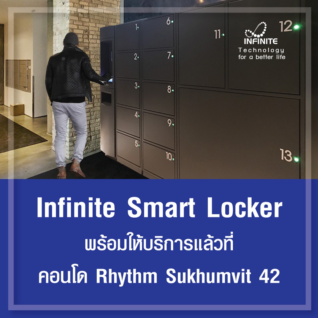 Infinite Smart Locker ready to service in the condominium