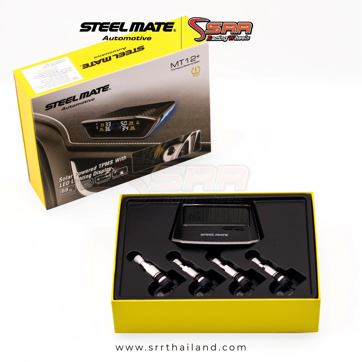 STEEL MATE MT12 (Internal Sensor) TPMS (จุ๊บเซ็นเซอร์วัดแรงดันลมยาง ...