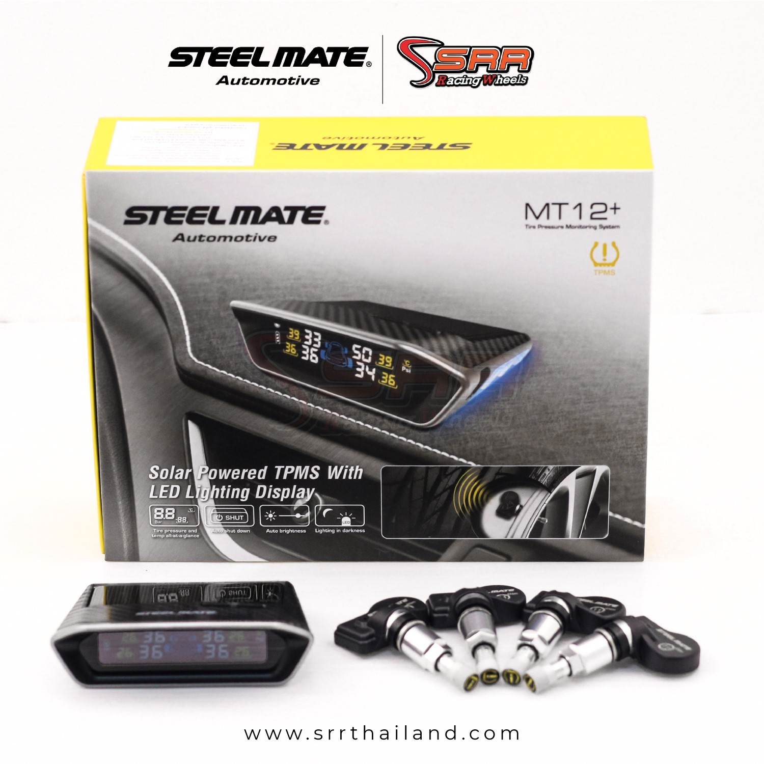 STEEL MATE MT12 (Internal Sensor) TPMS (จุ๊บเซ็นเซอร์วัดแรงดันลมยาง ...