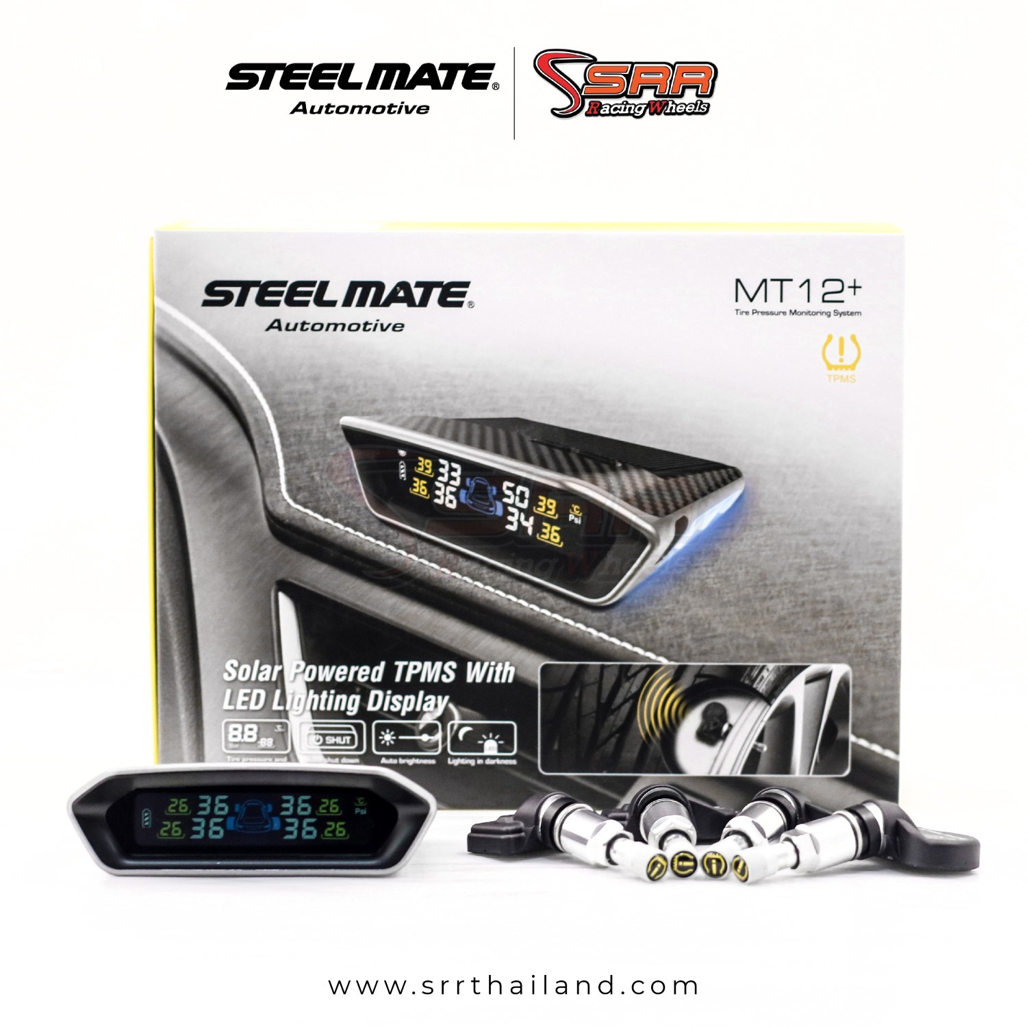 STEEL MATE MT12 (Internal Sensor) TPMS (จุ๊บเซ็นเซอร์วัดแรงดันลมยาง ...