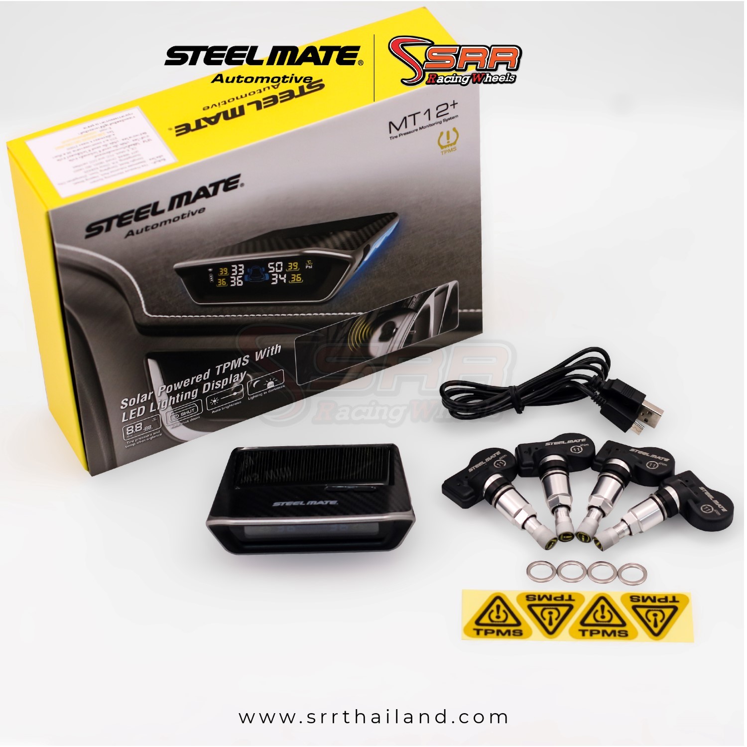 STEEL MATE MT12 (Internal Sensor) TPMS (จุ๊บเซ็นเซอร์วัดแรงดันลมยาง ...