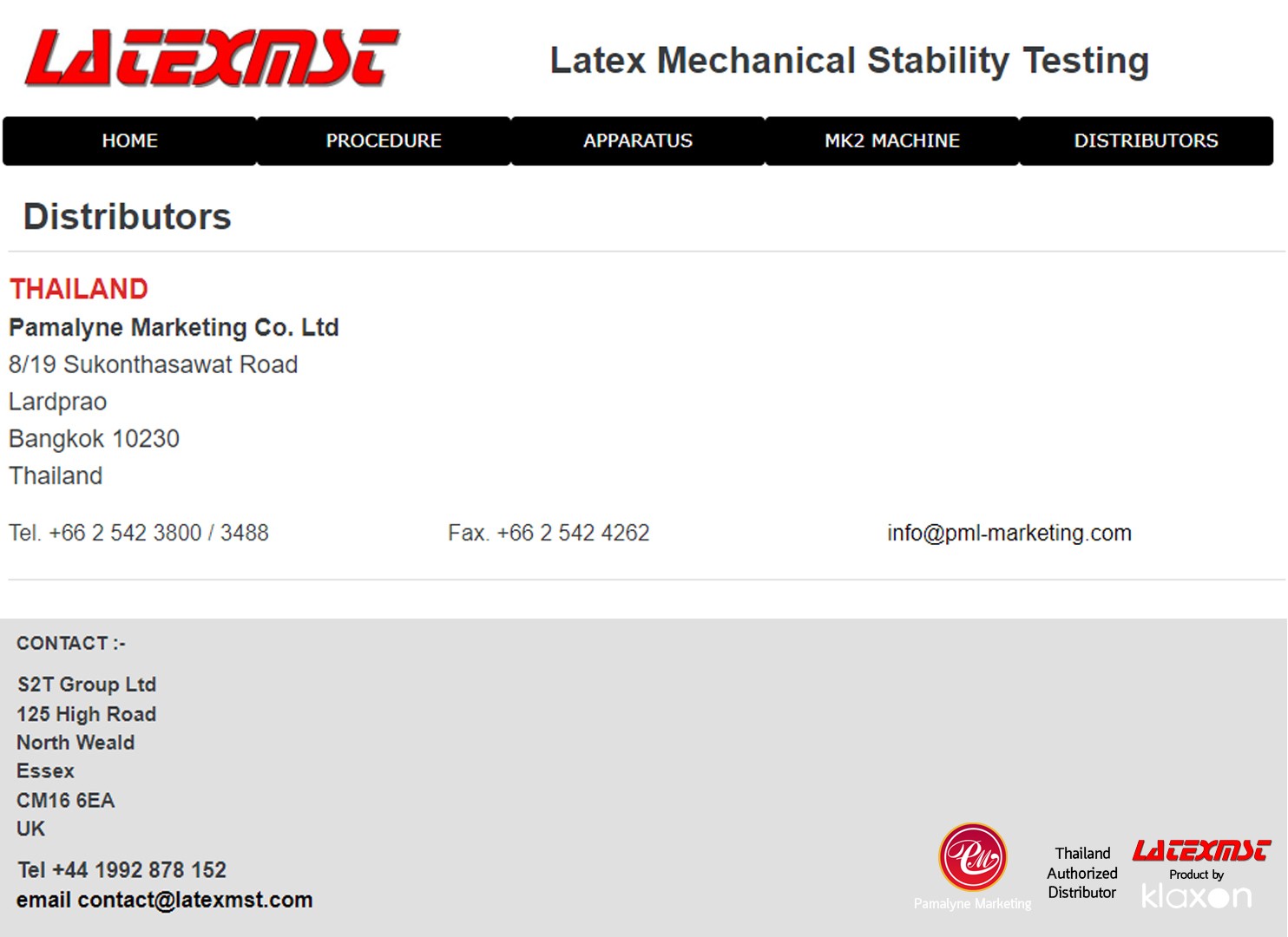 Pamalyne Marketing | Latex MST (Mechanical Stability Testing Machine)