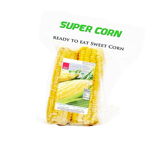 Sweet Corn cob in pouch bag