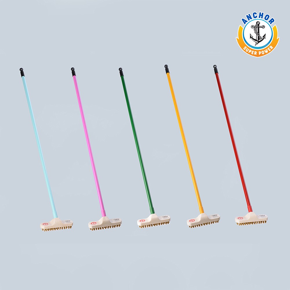 Anchor Standard Size Brass Wire Broom with Steel Handle for Outdoor ...