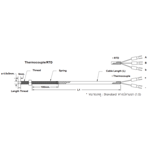 Temperature Sensor เซ็นเซอร์วัดอุณหภูมิ RTD/PT100