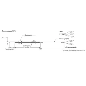 Thermocouple Type K,J เซ็นเซอร์วัดอุณหภูมิ