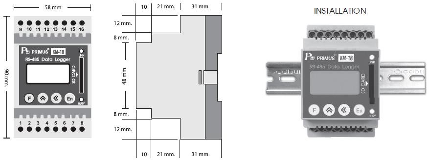RS-485 Data Logger ตัวอ่านจาก Meter , Indicator, Temperature Controller ...