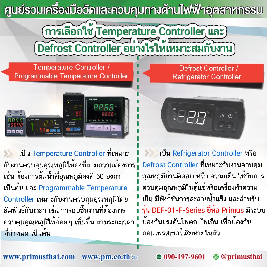 การเลือกใช้ Temperature Controller และ Defrost Controller อย่างไรให้ ...
