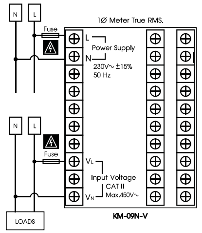 1 Phase Volt Meter True RMS