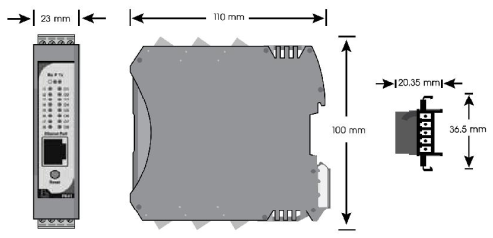 Modbus TCP I/O Module 4 Channel Thermocouple and PT100 Input