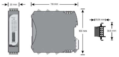 Modbus RS-485 I/O Module 8 Analog Output