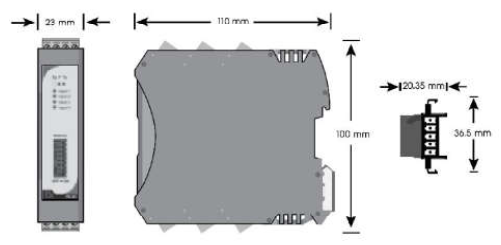 Modbus RS-485 I/O Module 4 Themocouple and PT100 Input