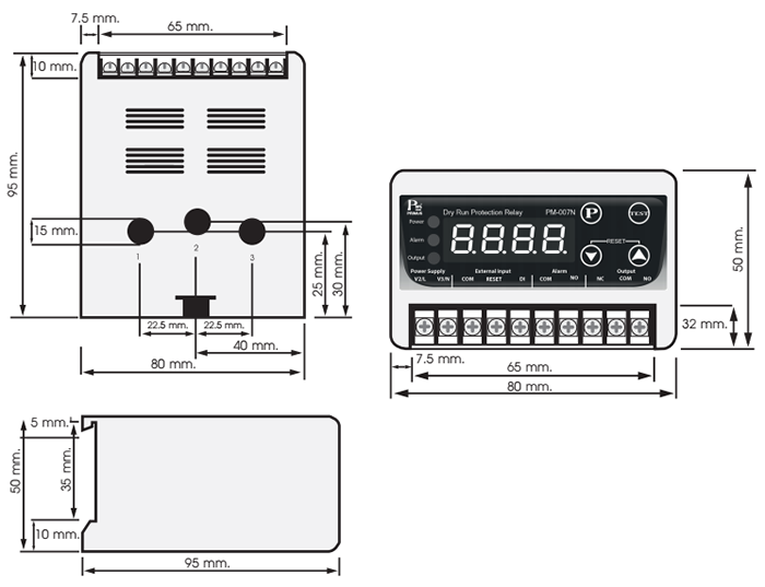 Dry Run and Load Protection Relay อุปกรณ์ป้องกัน Load ของ Motor เช่น ...