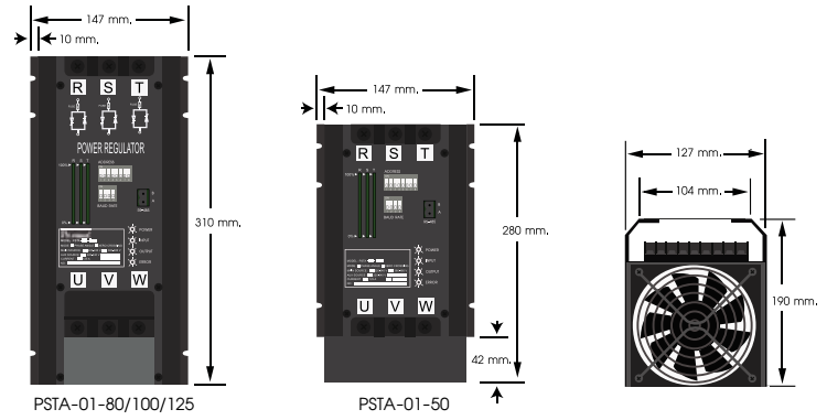 3-Phase SCR Power Regulator 3 phase resistive load control device such ...