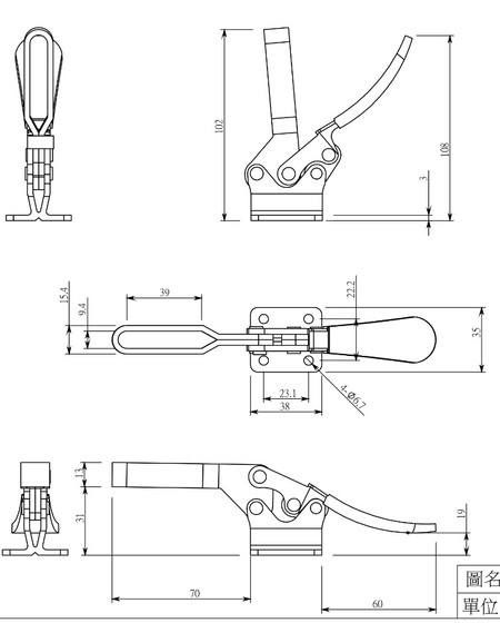 Toggle Clamp,Toggle Clamp จับชิ้นงาน,toggle clamp (แคลมป์นก)