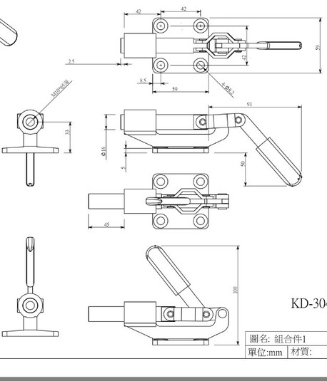 Toggle Clamp,Toggle Clamp จับชิ้นงาน,toggle clamp (แคลมป์นก)