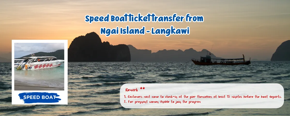 Speed boat transfer ticket from Langkawi