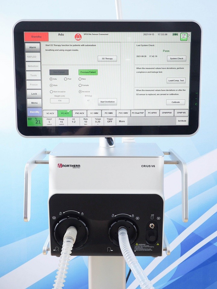 เครื่องช่วยหายใจ Northern Meditec Crius V6