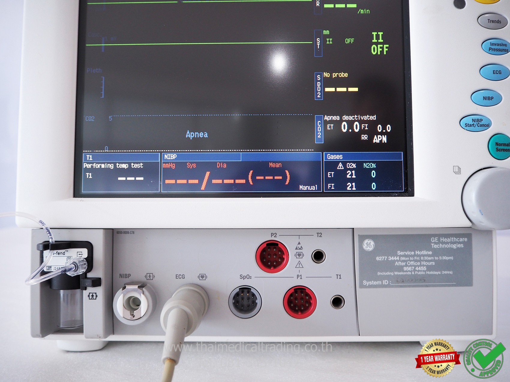 เครื่อง Patient monitor GE Datex Ohmeda Cardiocap 5