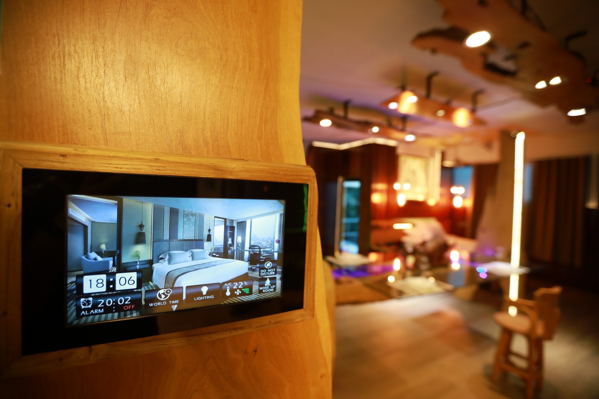 Guest room control management systems