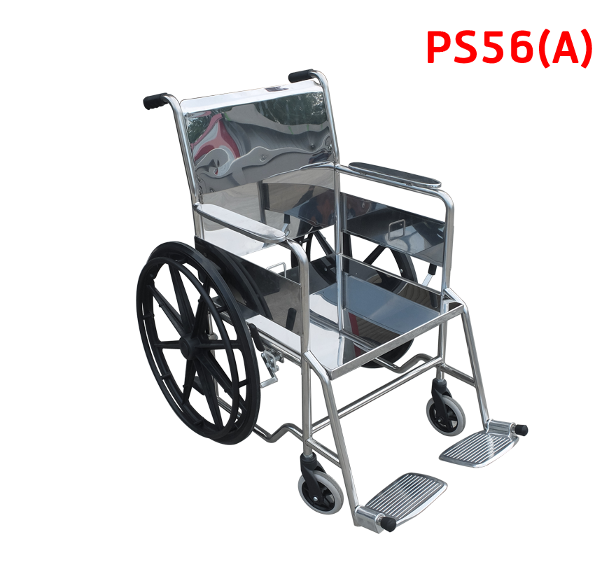 PS56(A) รถเข็นผู้ป่วยสแตนเลส
