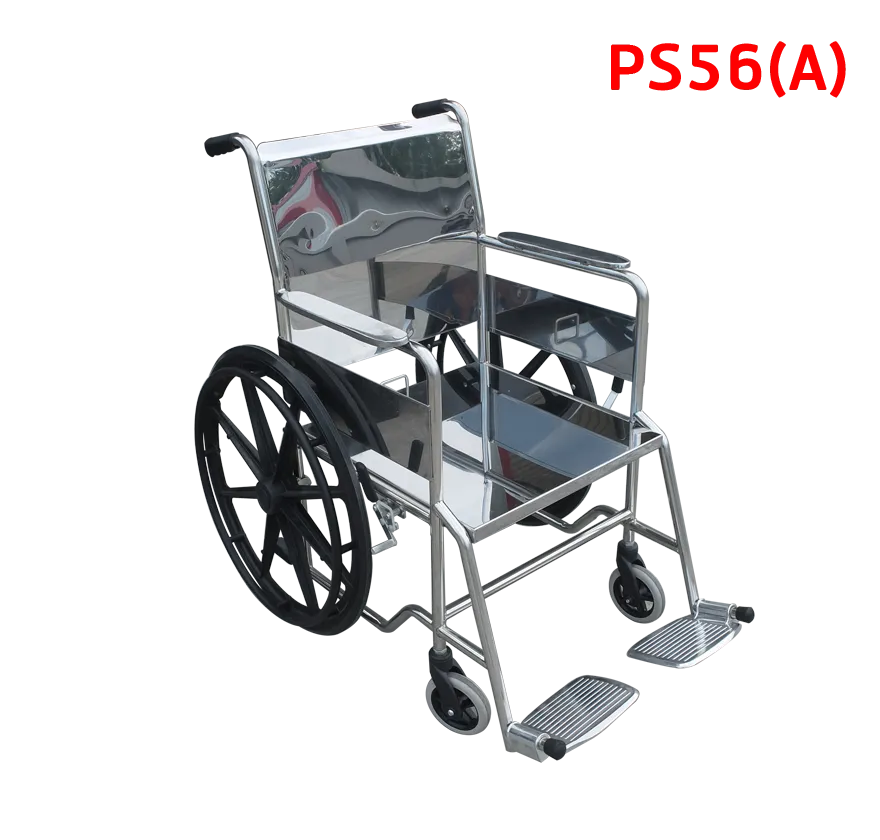 PS56(A) รถเข็นผู้ป่วยสแตนเลส