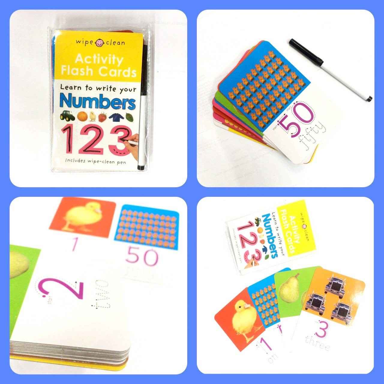 Wipe Clean Activity Flash Cards 123