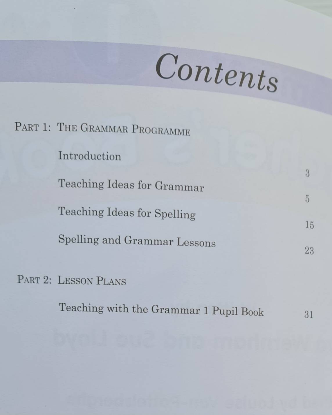 Grammar 1 Teacher's Book