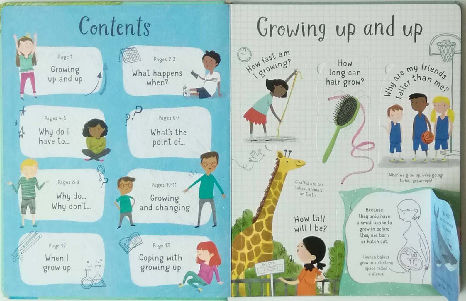 Question and Answers about Growing up