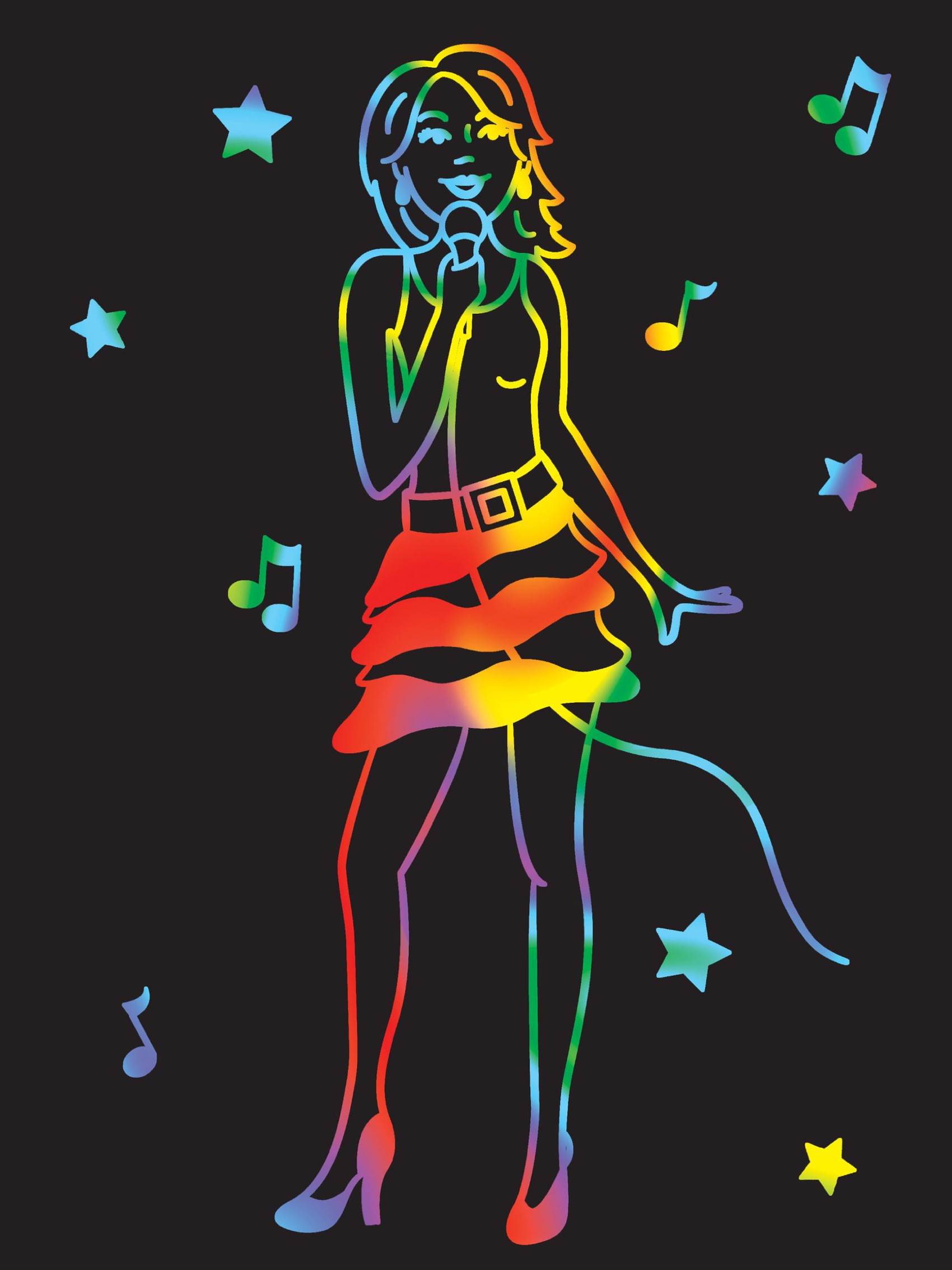 Glitter Girls Scratch & Sketch Kit