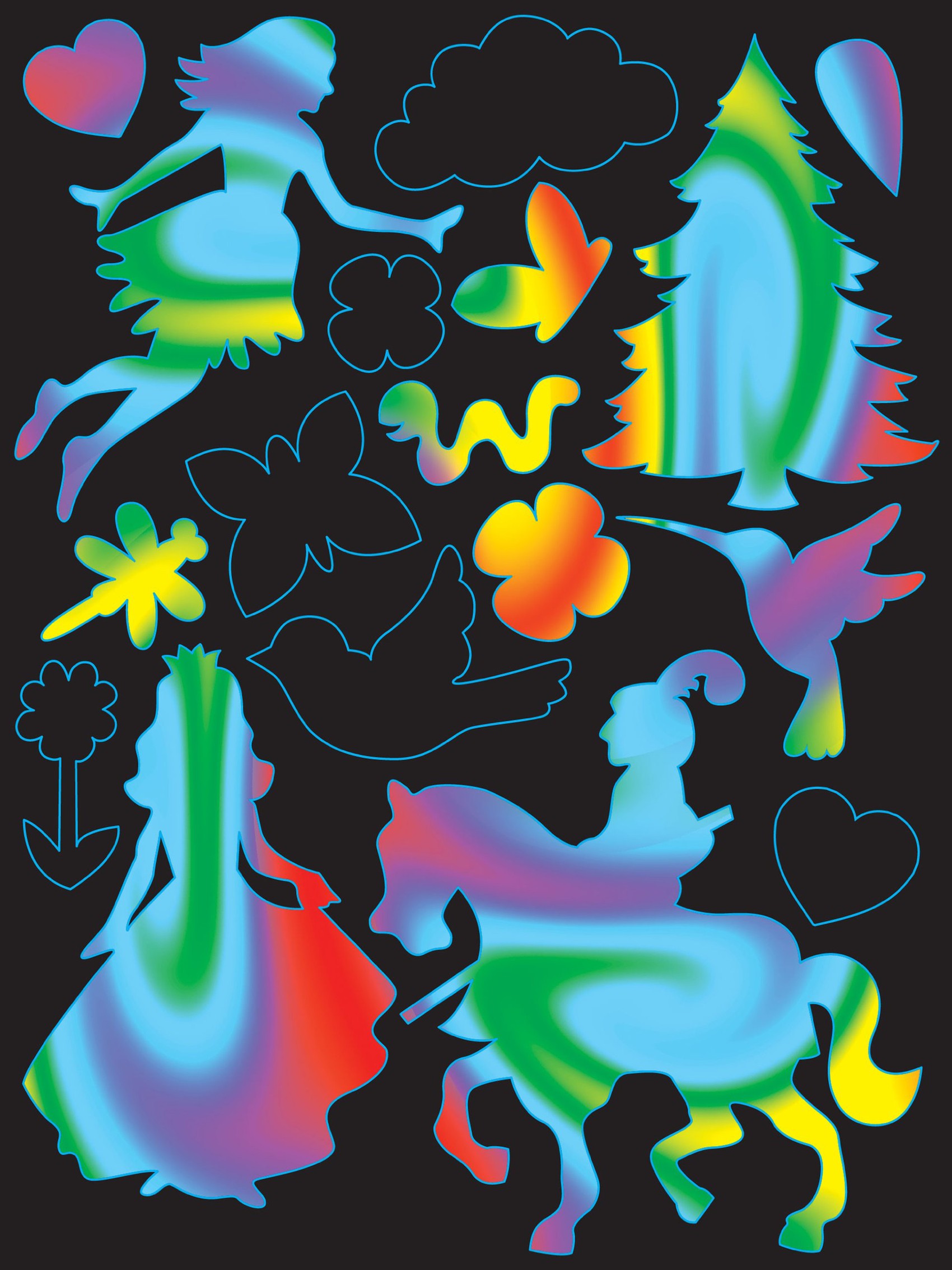 Magic Forest Scratch & Sketch Sticker Kit (Scratch and Sketch)