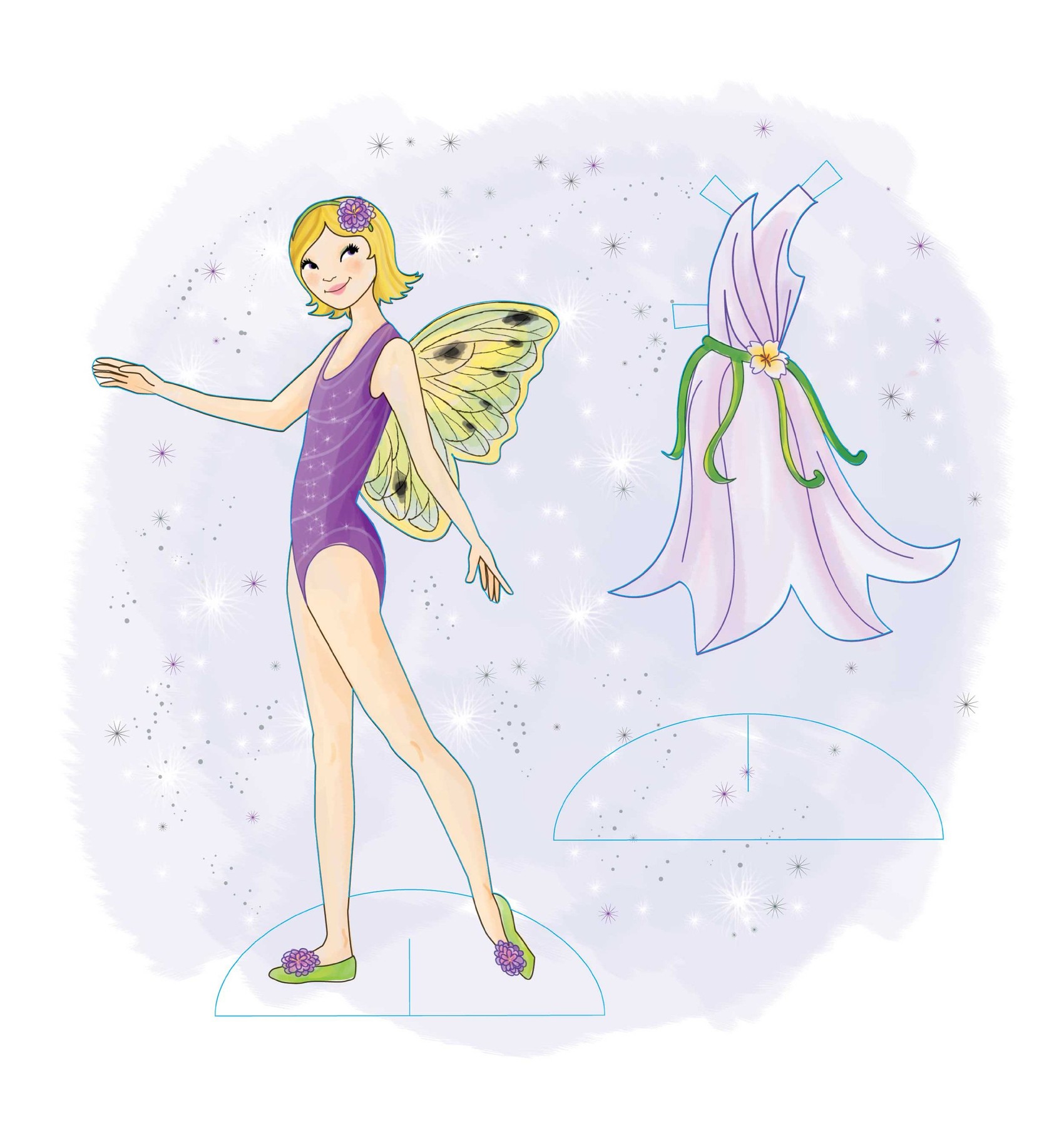 The Magical World of Fairies (A Paper Doll Fold-Out Play Set)