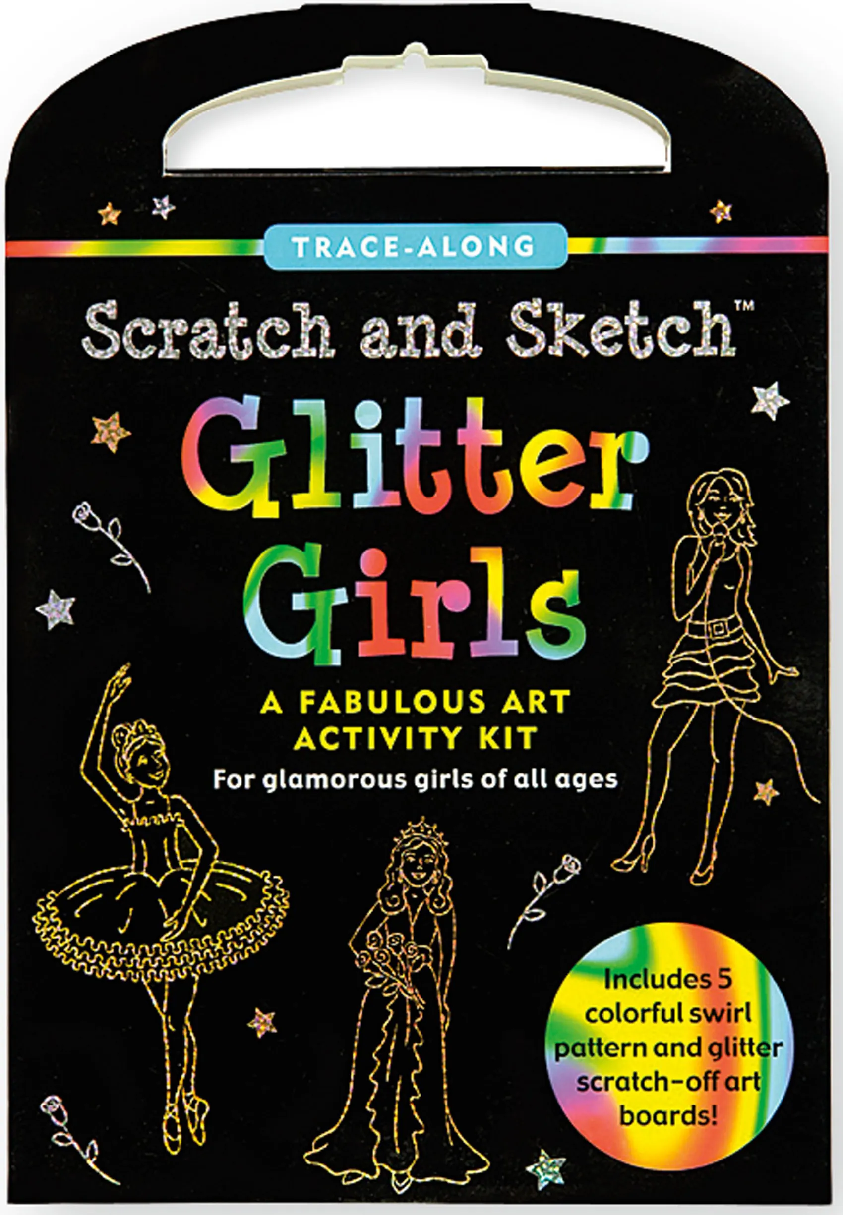 Glitter Girls Scratch & Sketch Kit