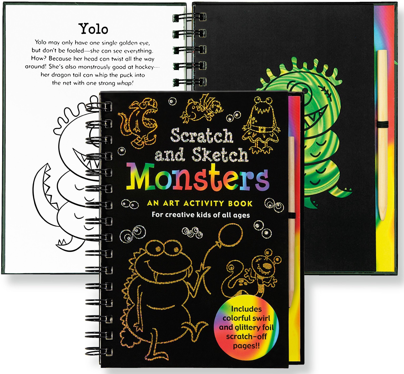 Monsters Scratch and Sketch: An Art Activity Book for Creative Kids of ...