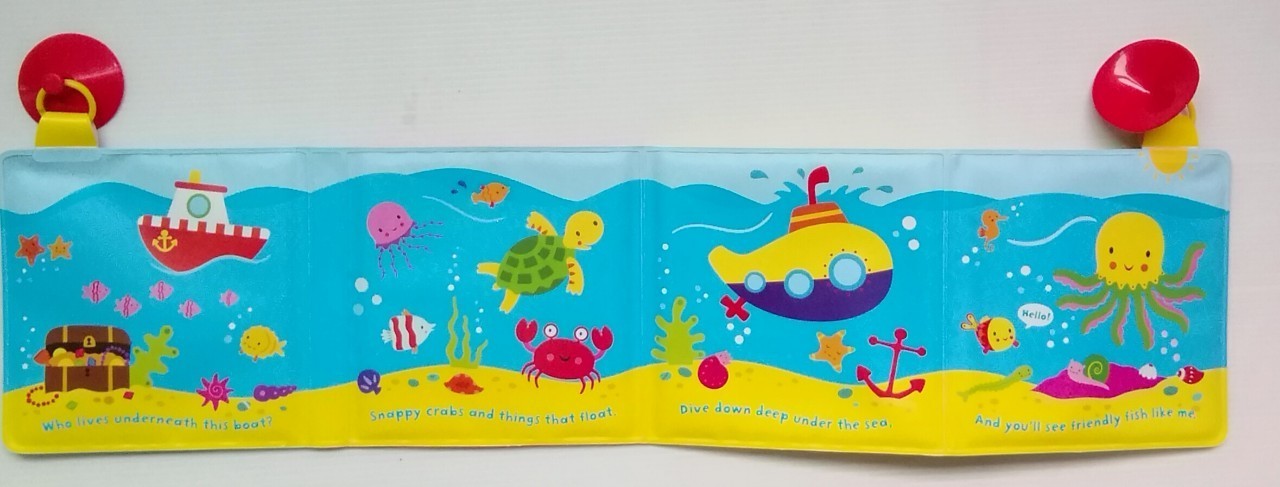Under the Sea! A bath book: A reversible, fold-out book that sticks to